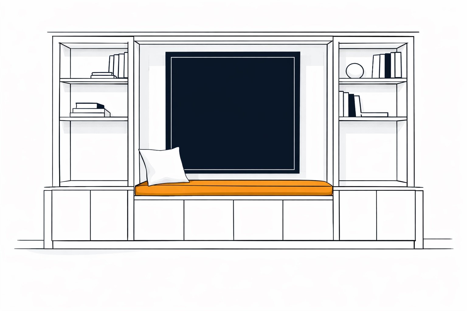 Custom Built-In Cabinets in Florida | Bookcases, Media Units, Closets