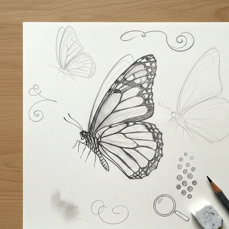 15 Butterfly Drawing Ideas to Spark Creative Art