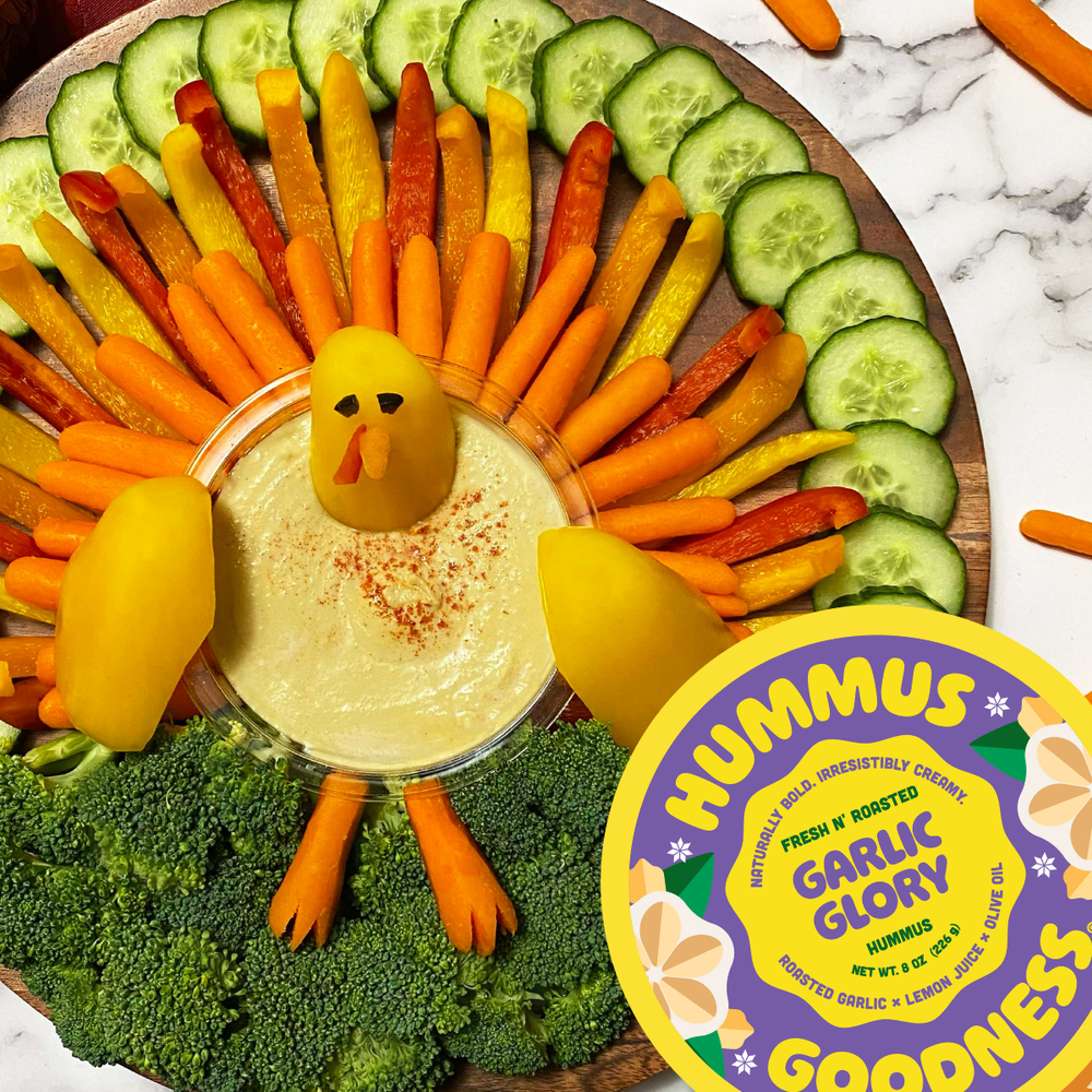 Garlic Glory Hummus "Turkey" Veggie Platter | Discover & Enjoy Hummus ...
