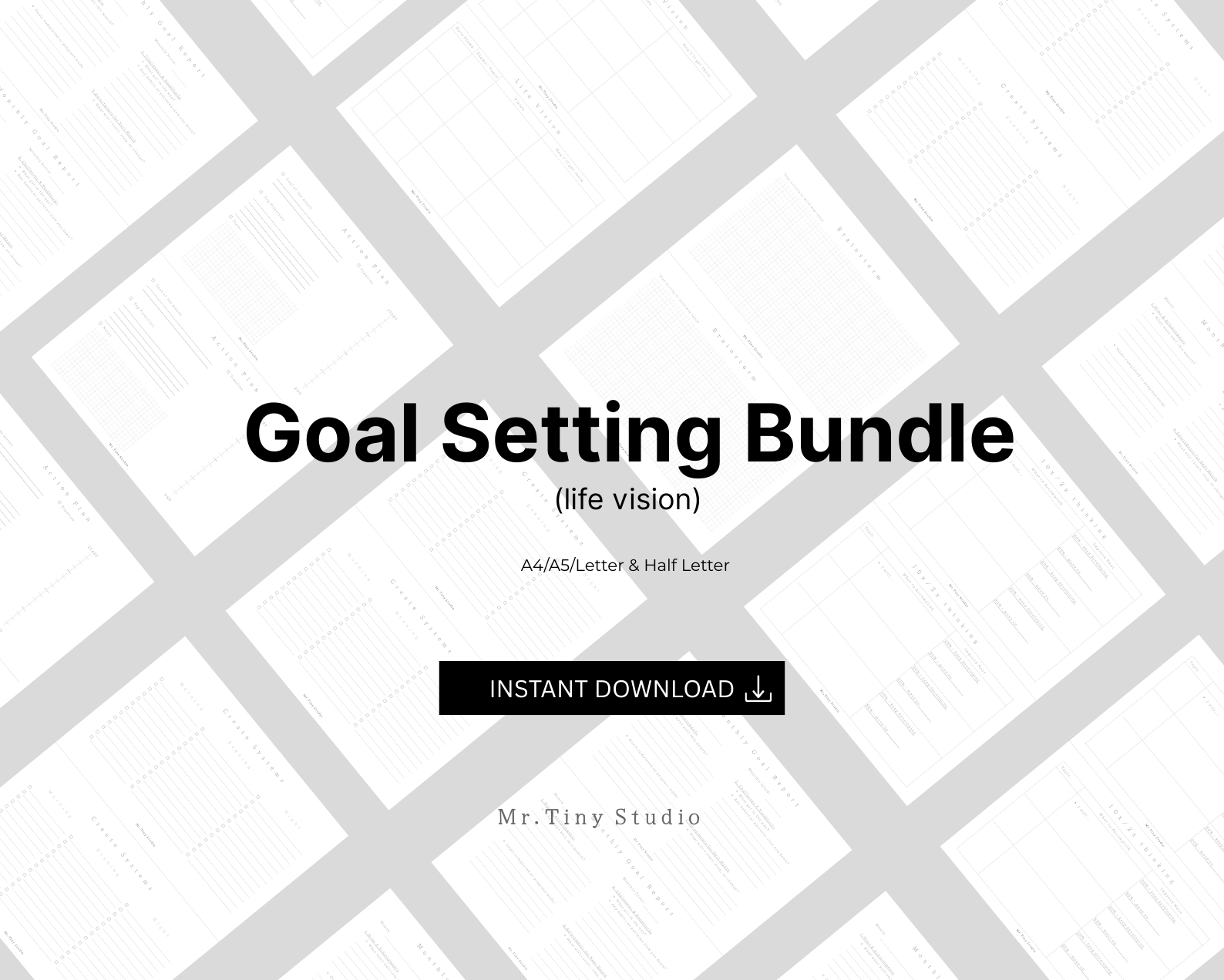 Goal Setting Bundle (Life Vision) — Mr. Tiny Studio