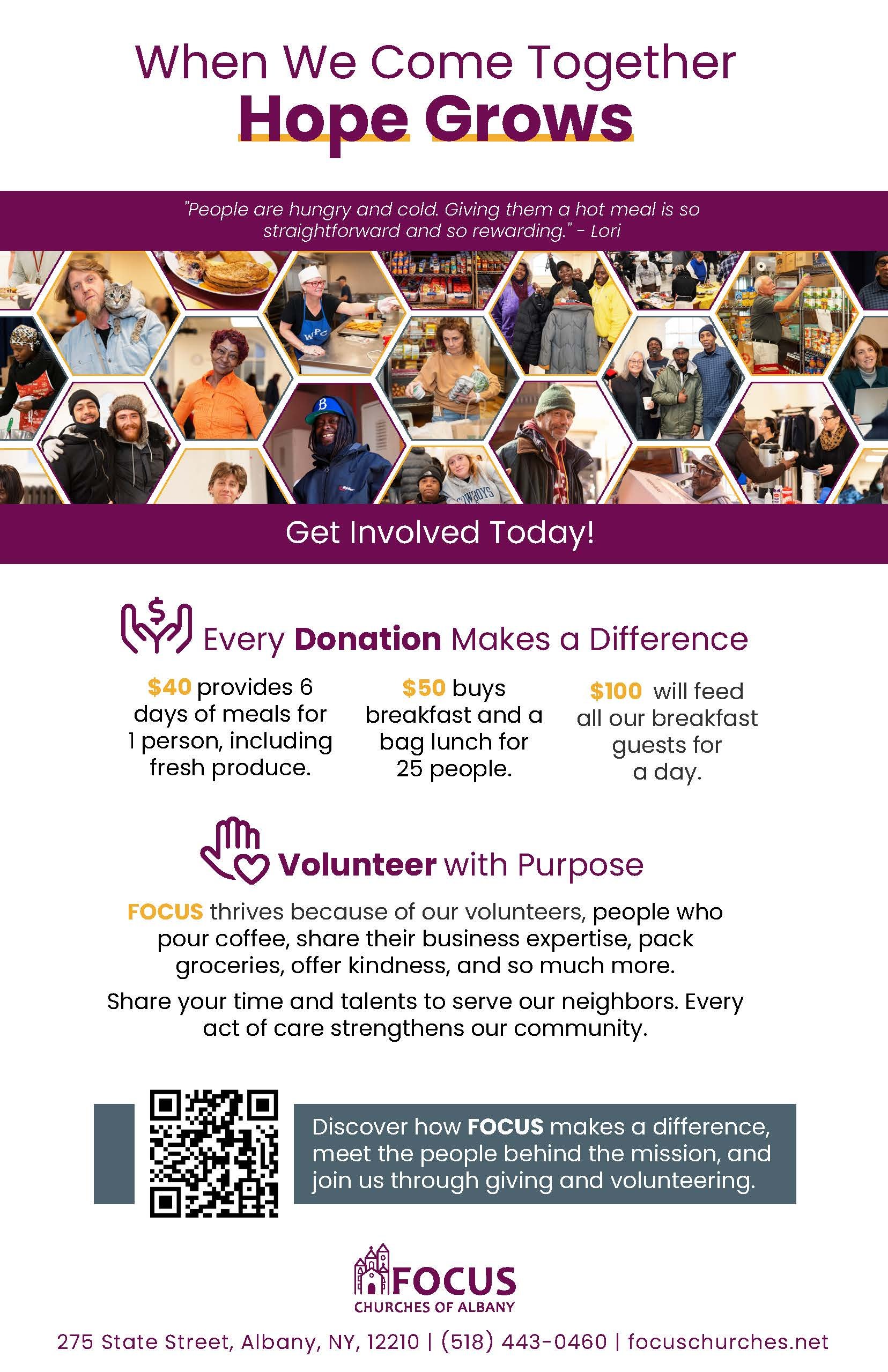 Our Mission — FOCUS Churches of Albany