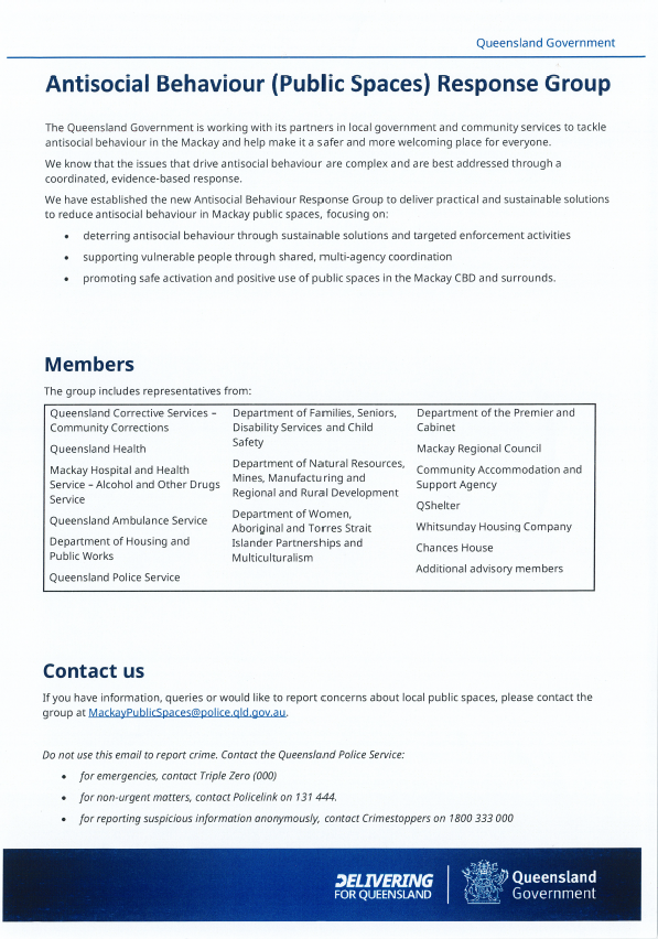 Community Safety - Antisocial Behaviour Prevention Initiative — Mackay ...