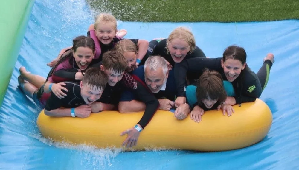 7 Slides I Almost 1/2 mile in total I Slip N Slide Cornwall — Giant ...