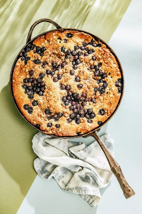 Blueberry Cornbread Coffee Cake with Pecan Streusel — KITCHEN CURIOUS