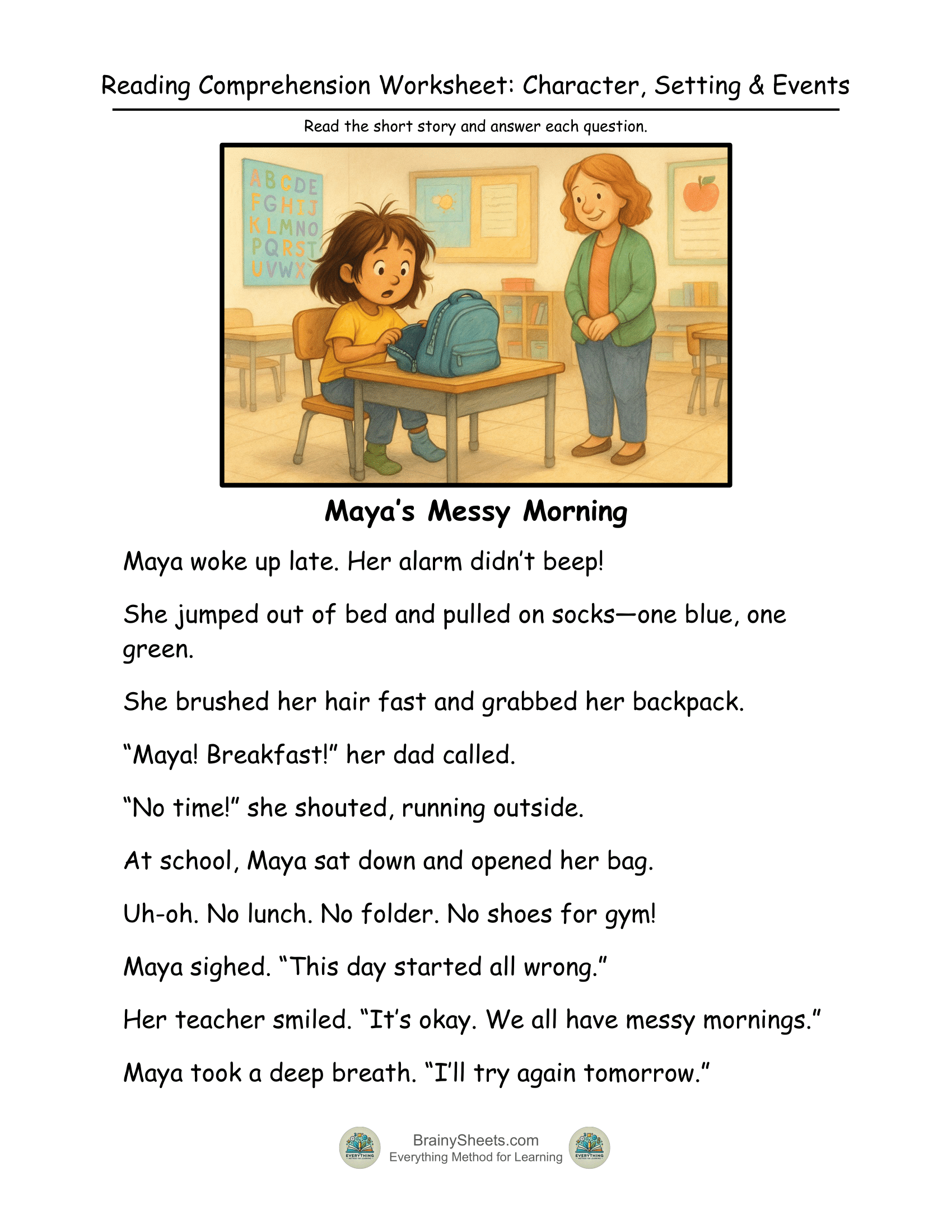 1st Grade Fiction Set - 48 Stories — BrainySheets