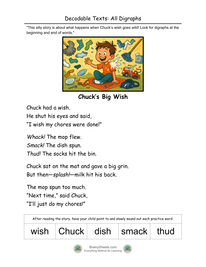 The Digraphs Set - 48 Stories — BrainySheets