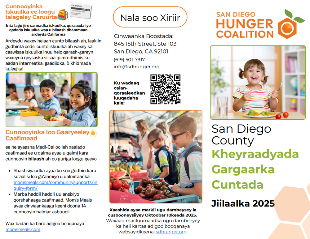 Food Assistance Flyers — San Diego Hunger Coalition