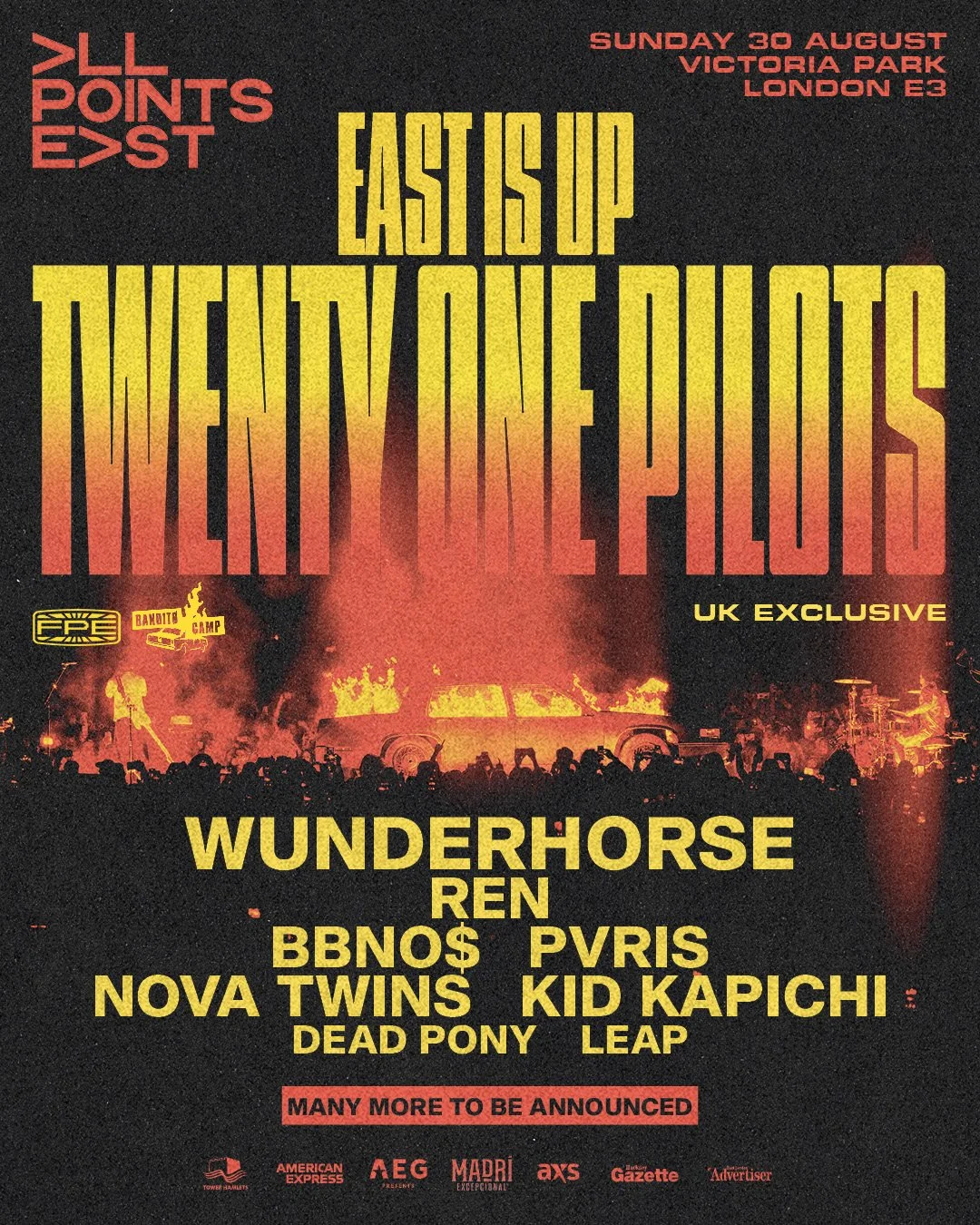 ALL POINTS EAST ANNOUNCES TWENTY ONE PILOTS — SpinVybe Magazine