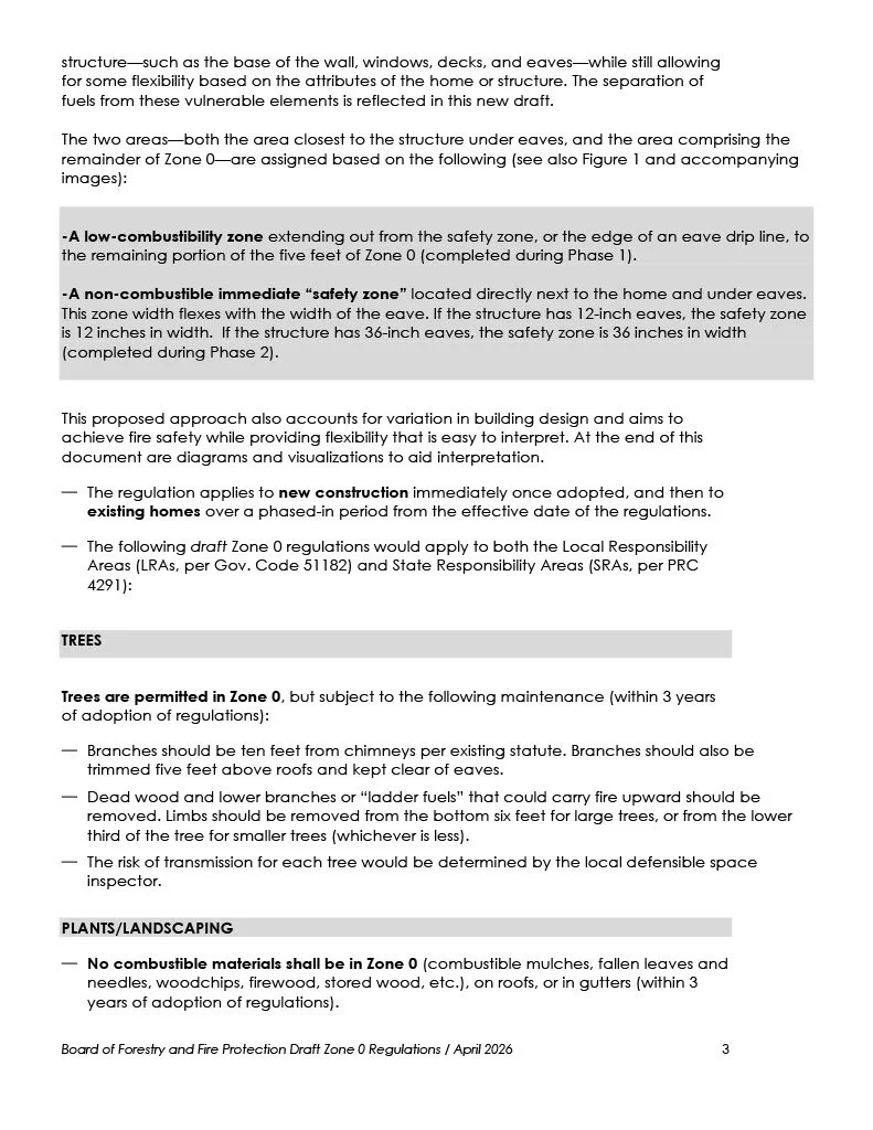 BOF Zone 0 Drafts — Zone 0 - Very High Fire Severity Zone - Conejo Valley
