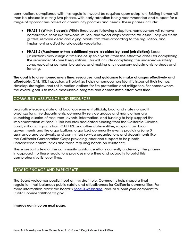 BOF Zone 0 Drafts — Zone 0 - Very High Fire Severity Zone - Conejo Valley