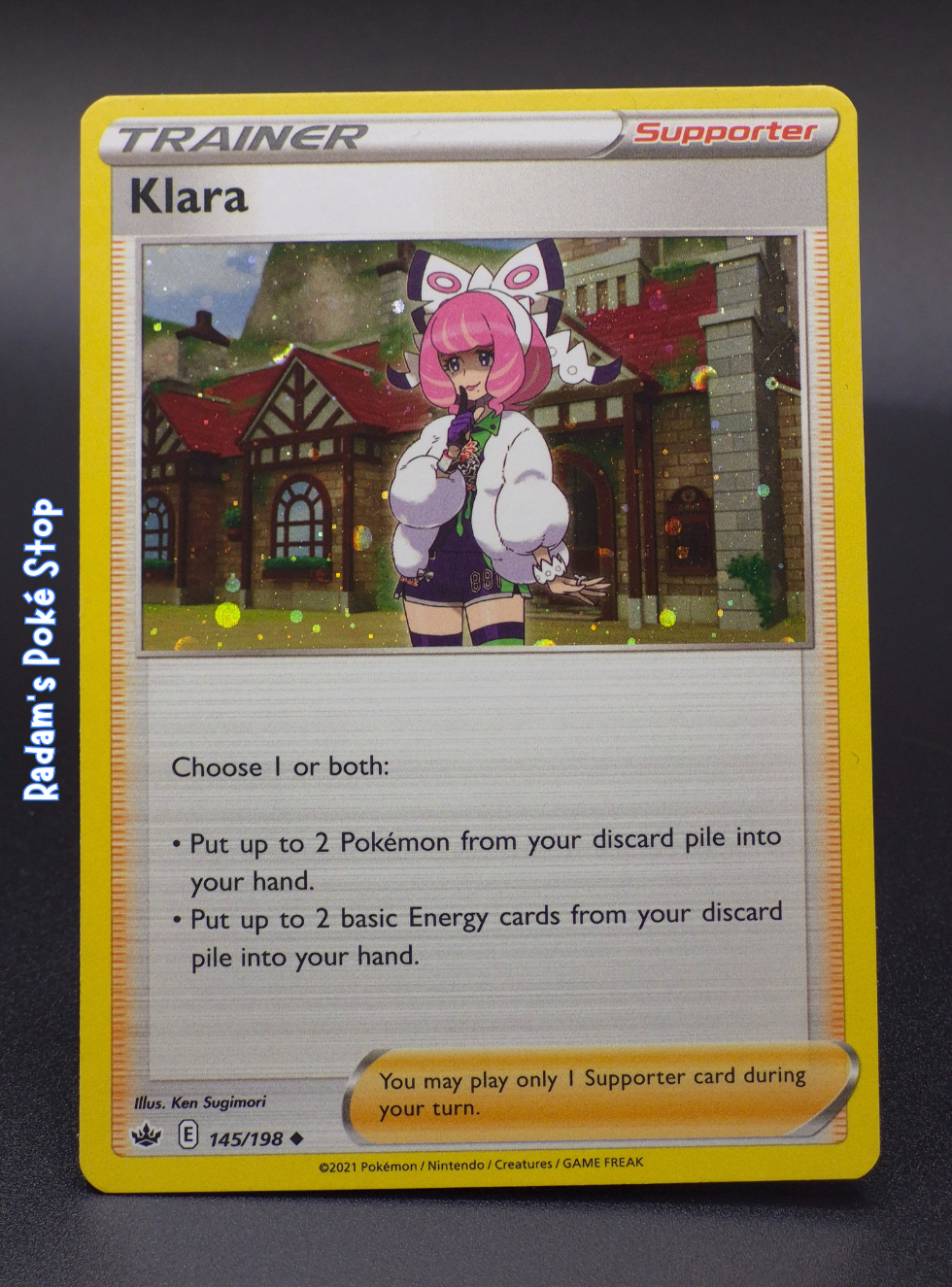 Klara 145/198, Chilling Reign, Cosmos Holo Promo, presented by Pokémon ...