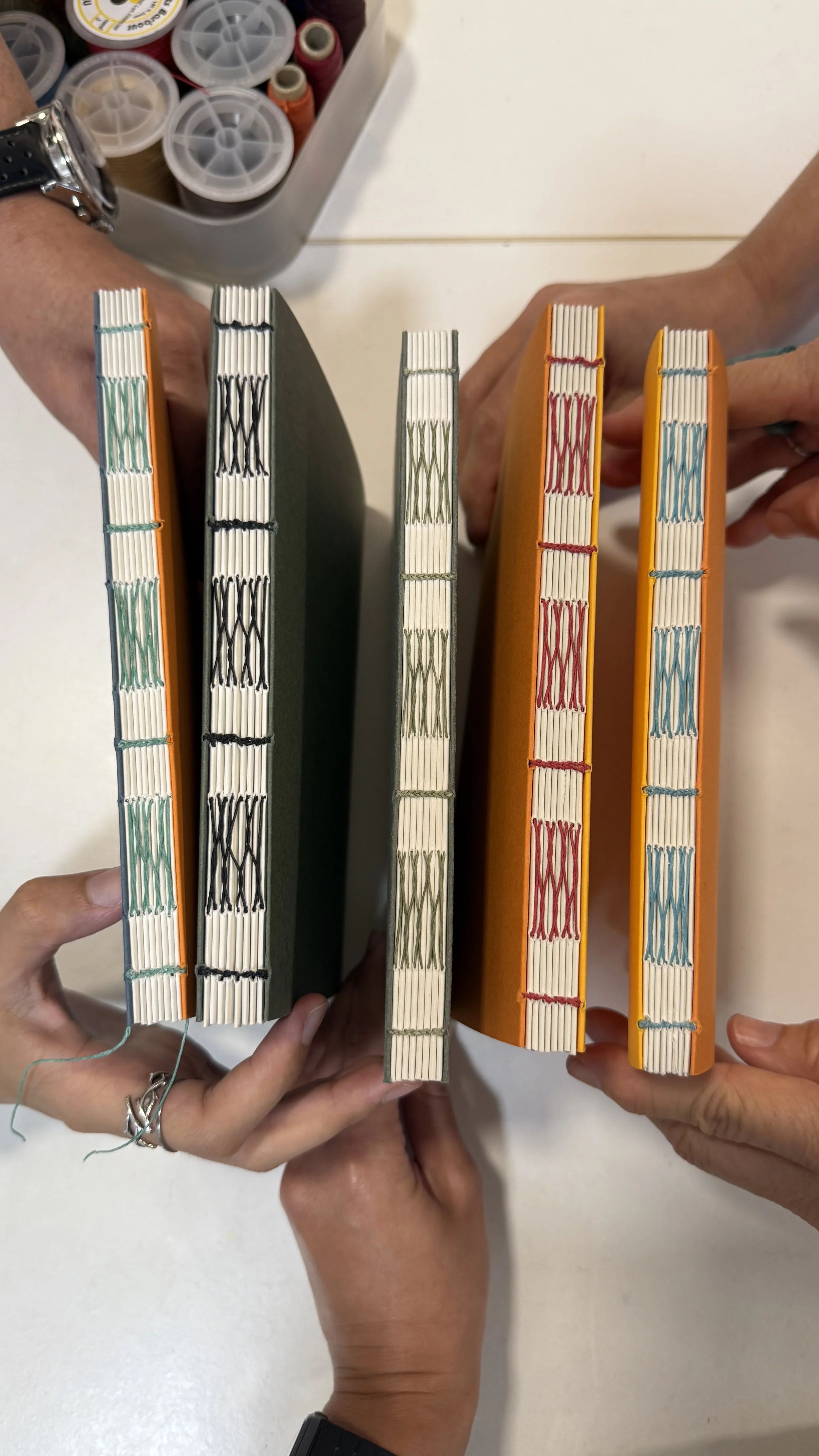 Based Book Arts - French Link Stitch and Coptic Binding Workshop