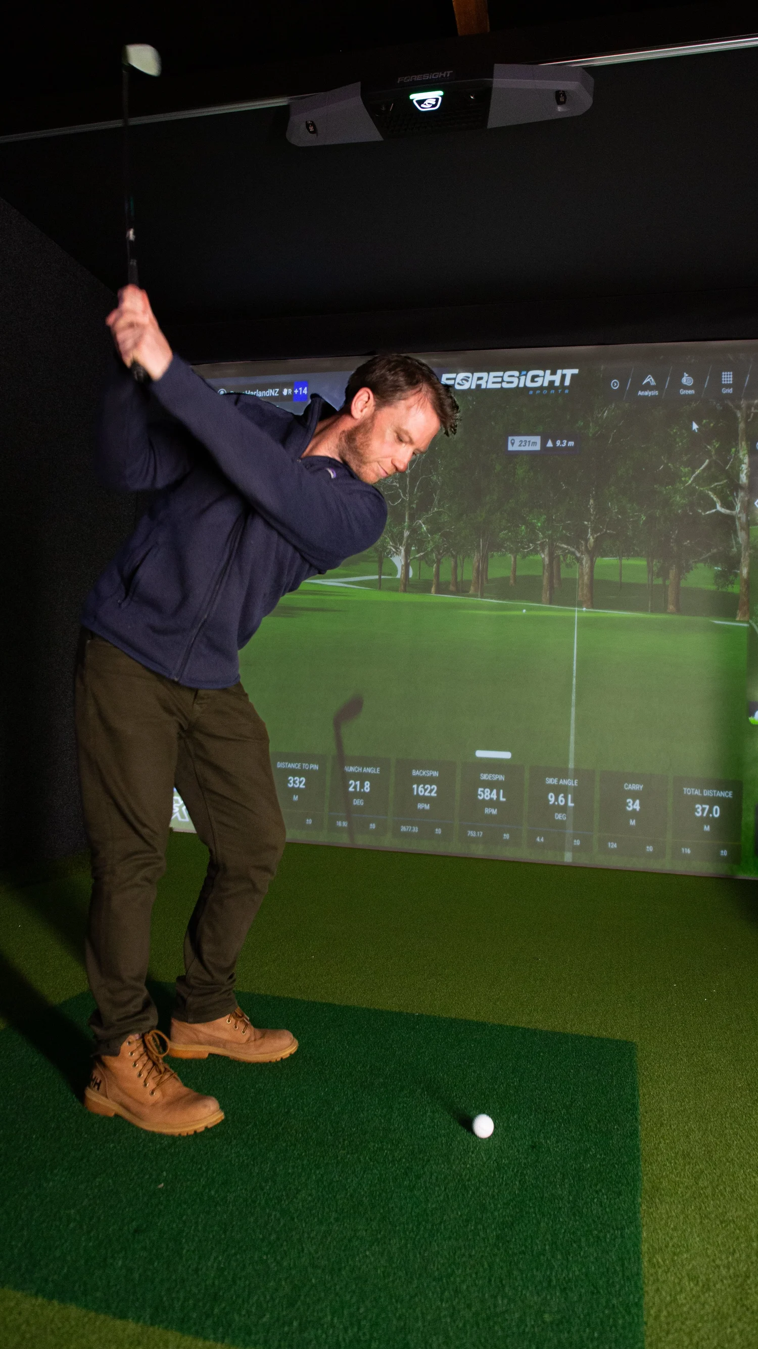 High Spec Golf Simulators | The 19th Golf Sim & Bar New Plymouth