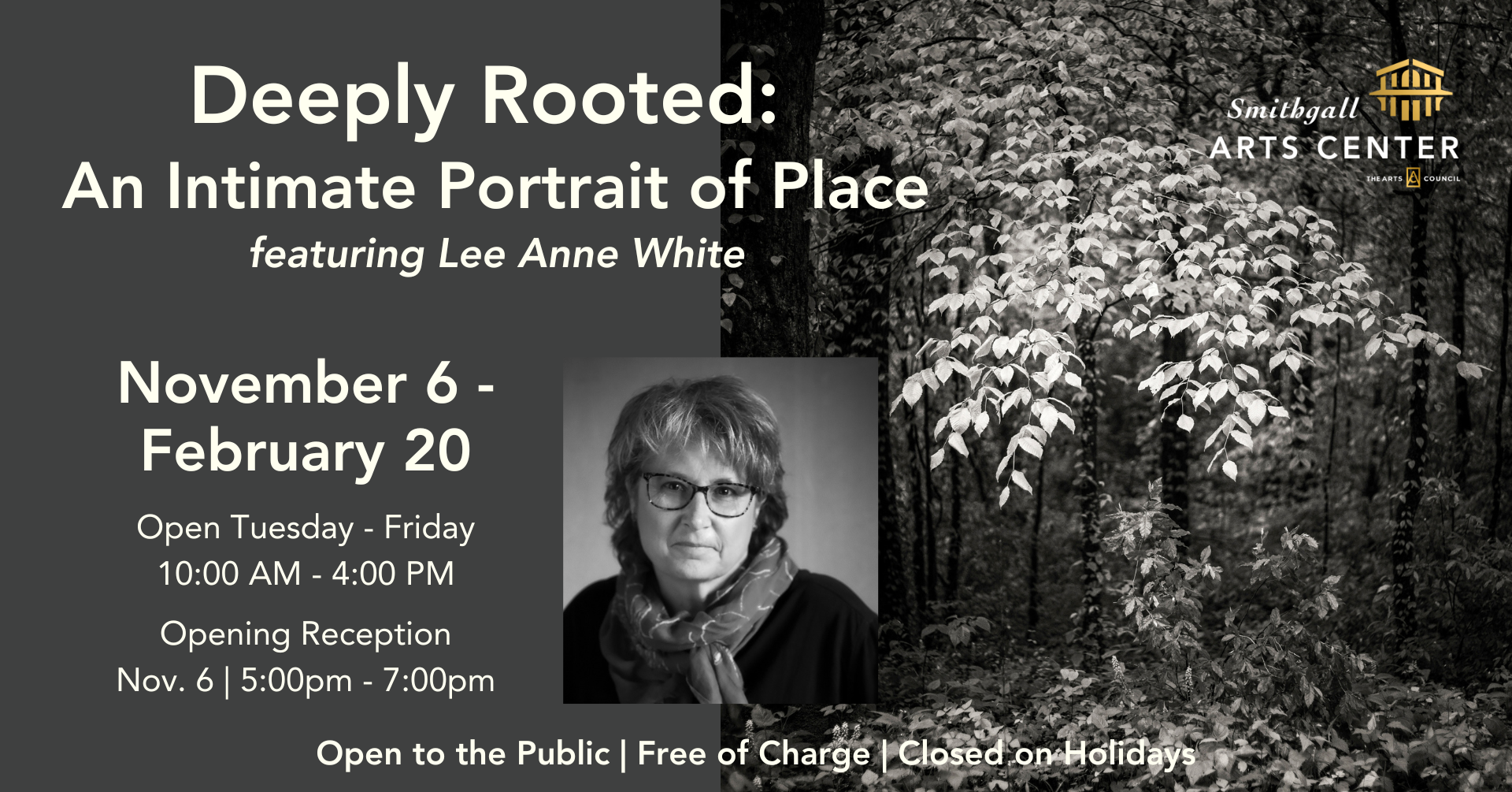 Deeply Rooted: An Intimate Portrait of Place — The Arts Council