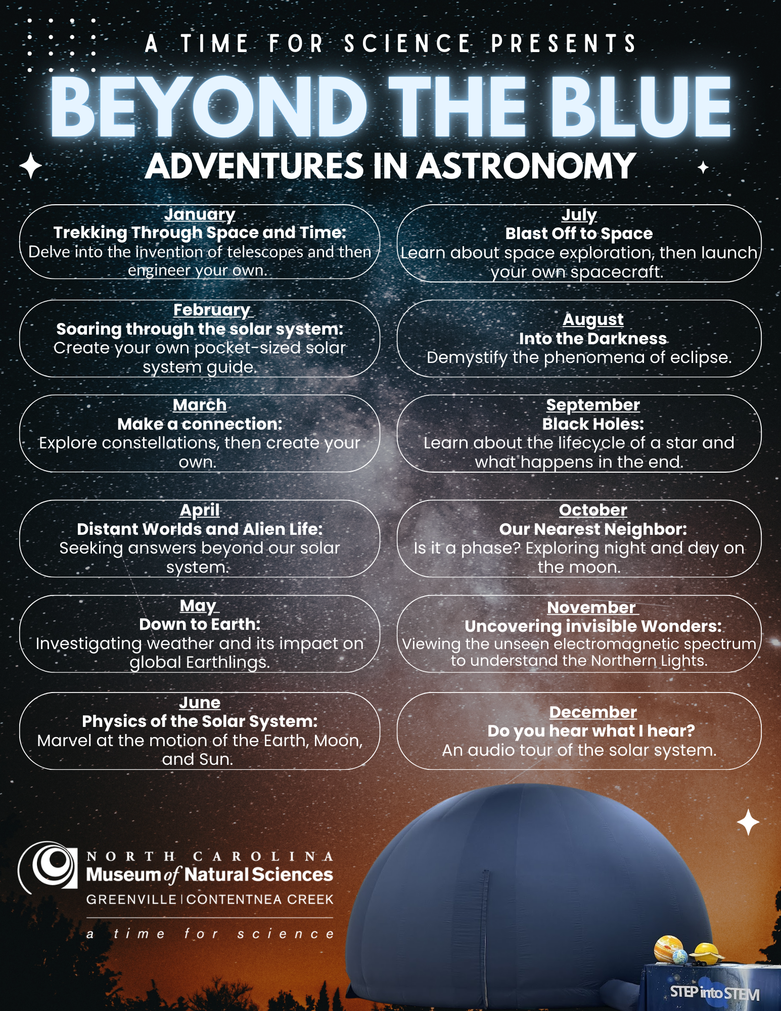 Beyond the Blue: Free Planetarium for Kids — Arts of the Pamlico