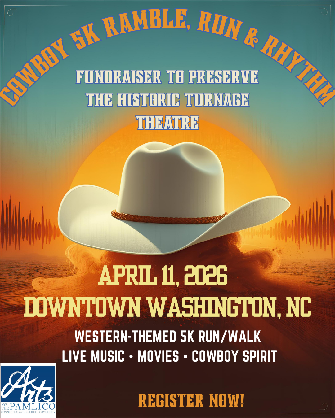 Cowboy 5K Ramble Run & Rhythm-5K & Live Music Event — Arts of the Pamlico