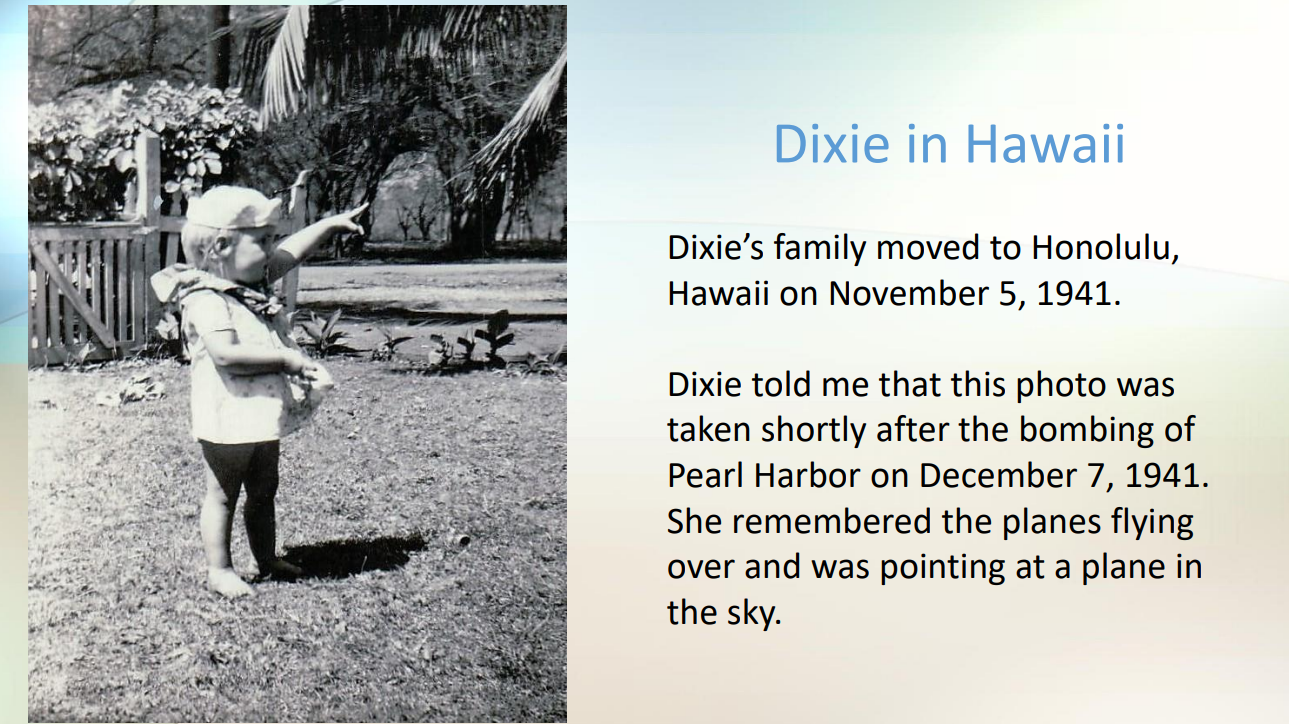 In Memoriam: Dixie Yeterian — DIXIE YETERIAN