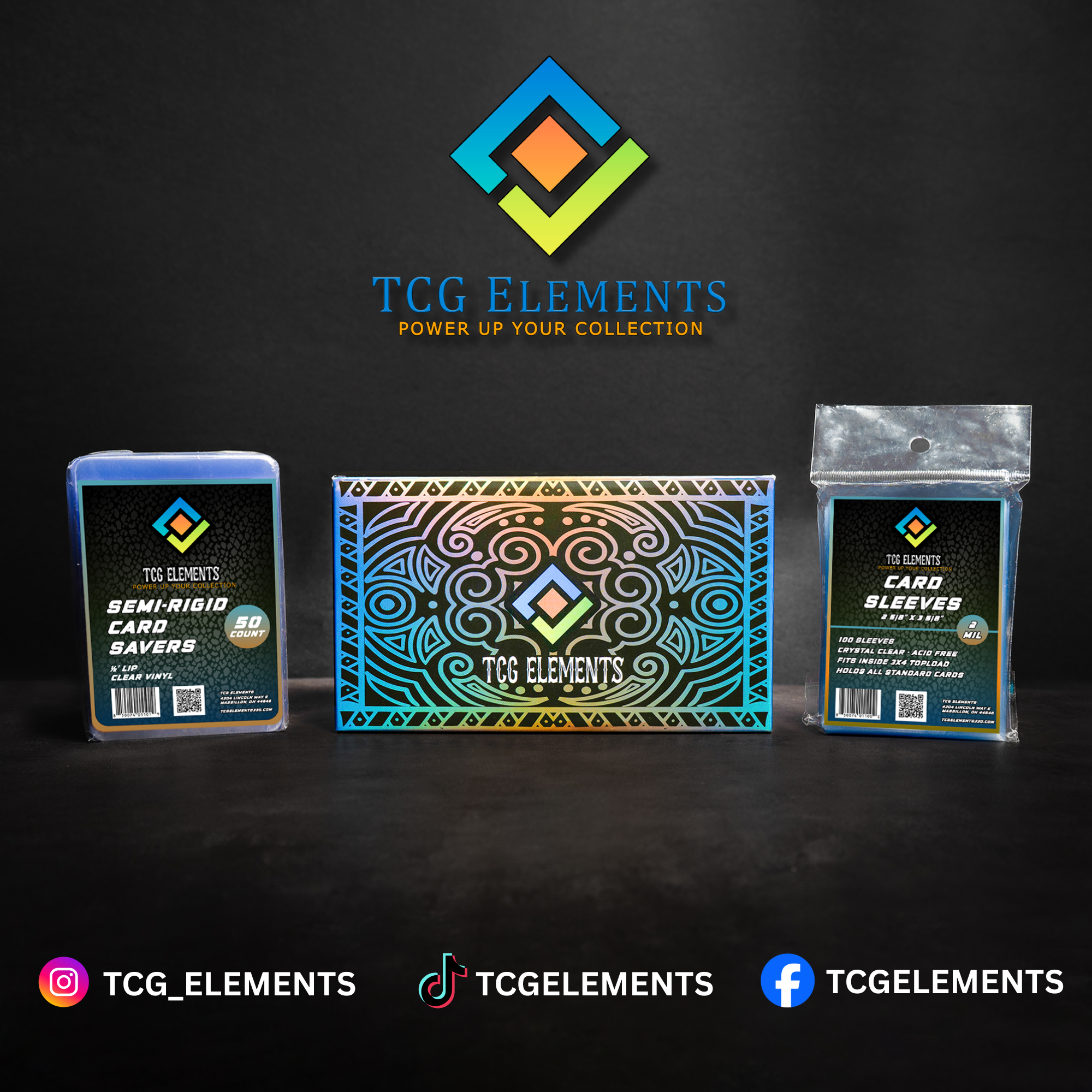 TCG Elements Card Sleeves – Standard Size (100 Count) — Paul's Gamerzone