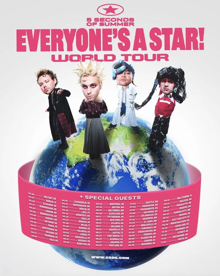 5SOS Announces ‘EVERYONE’S A STAR’ 2026 World Tour — Sound Stage Magazine
