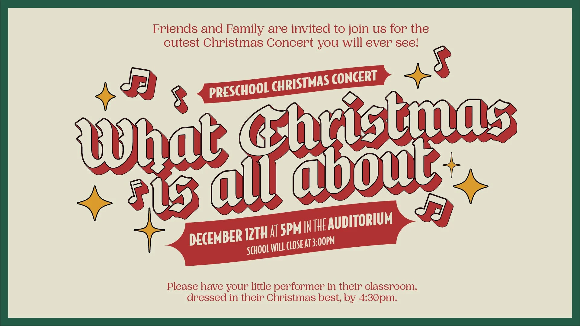 What Christmas is All About: Preschool Concert — Brave Christian Schools