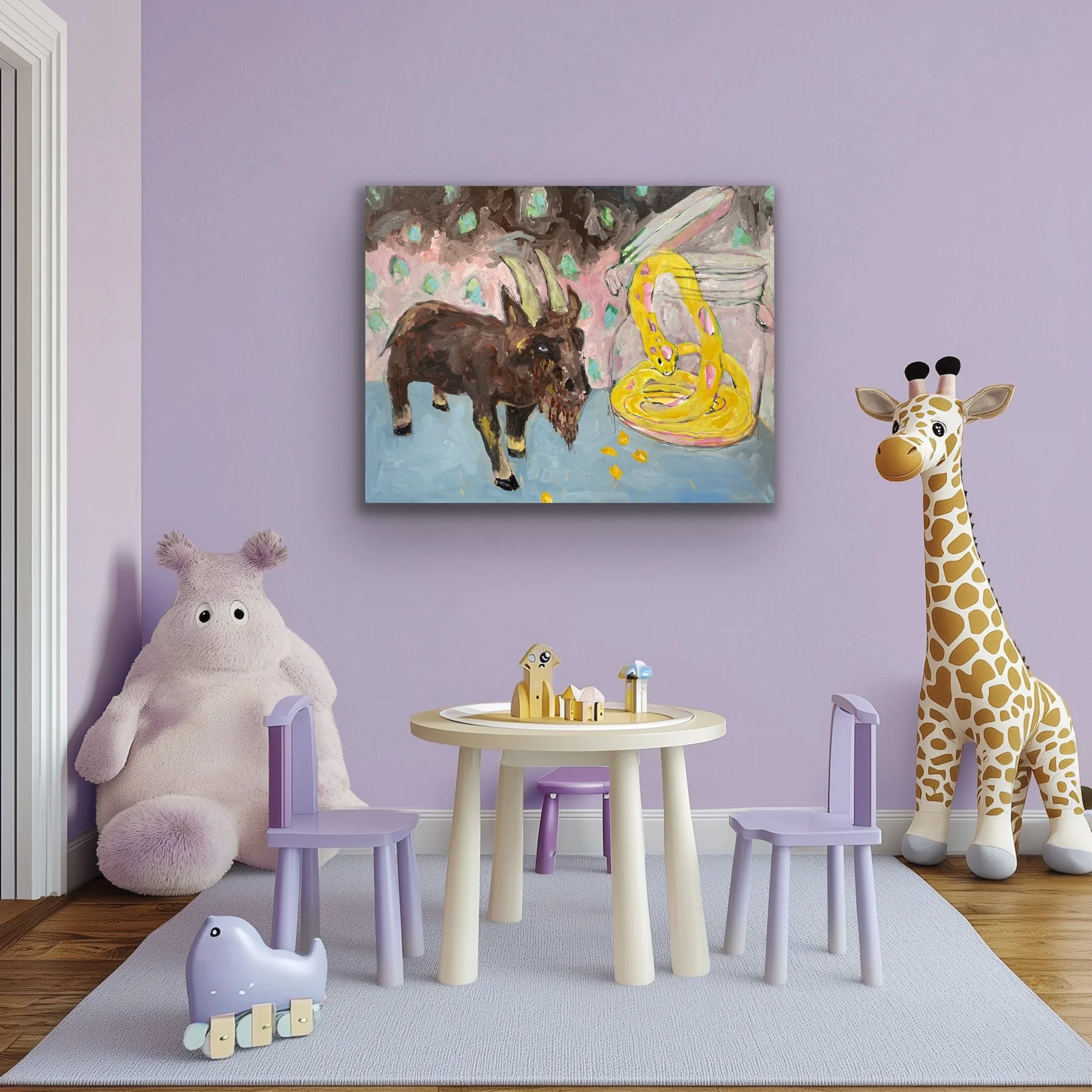 Wanda Lock "Goat With Snake" — Concourse By Elevation Gallery