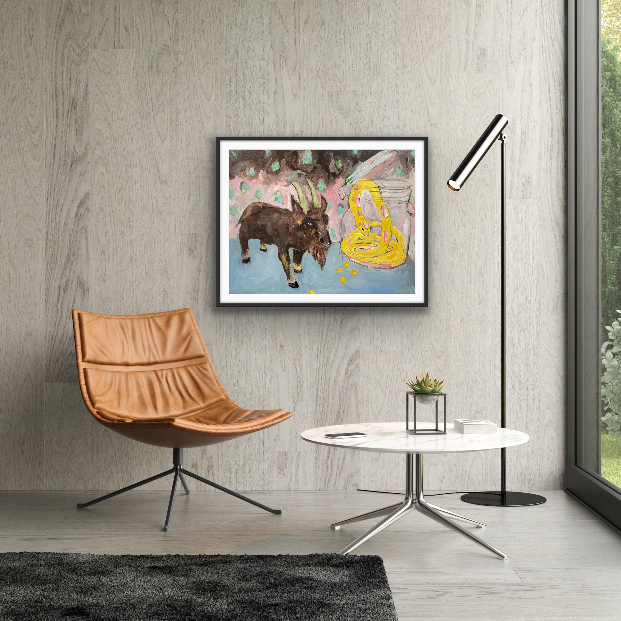 Wanda Lock "Goat With Snake" — Concourse By Elevation Gallery