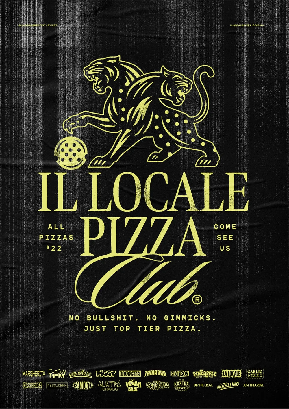 Il Locale Menu | Every Pizza Just $22 – No Fluff — Il Locale Pizza