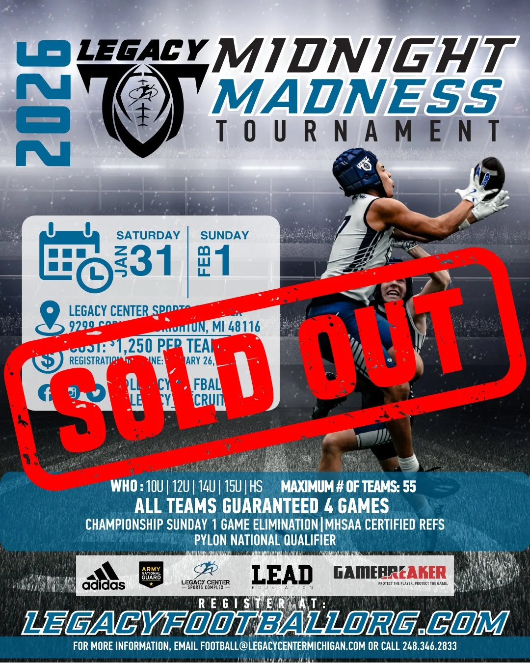 Football Leagues & Tournaments | Join the Action Today — Legacy Center ...