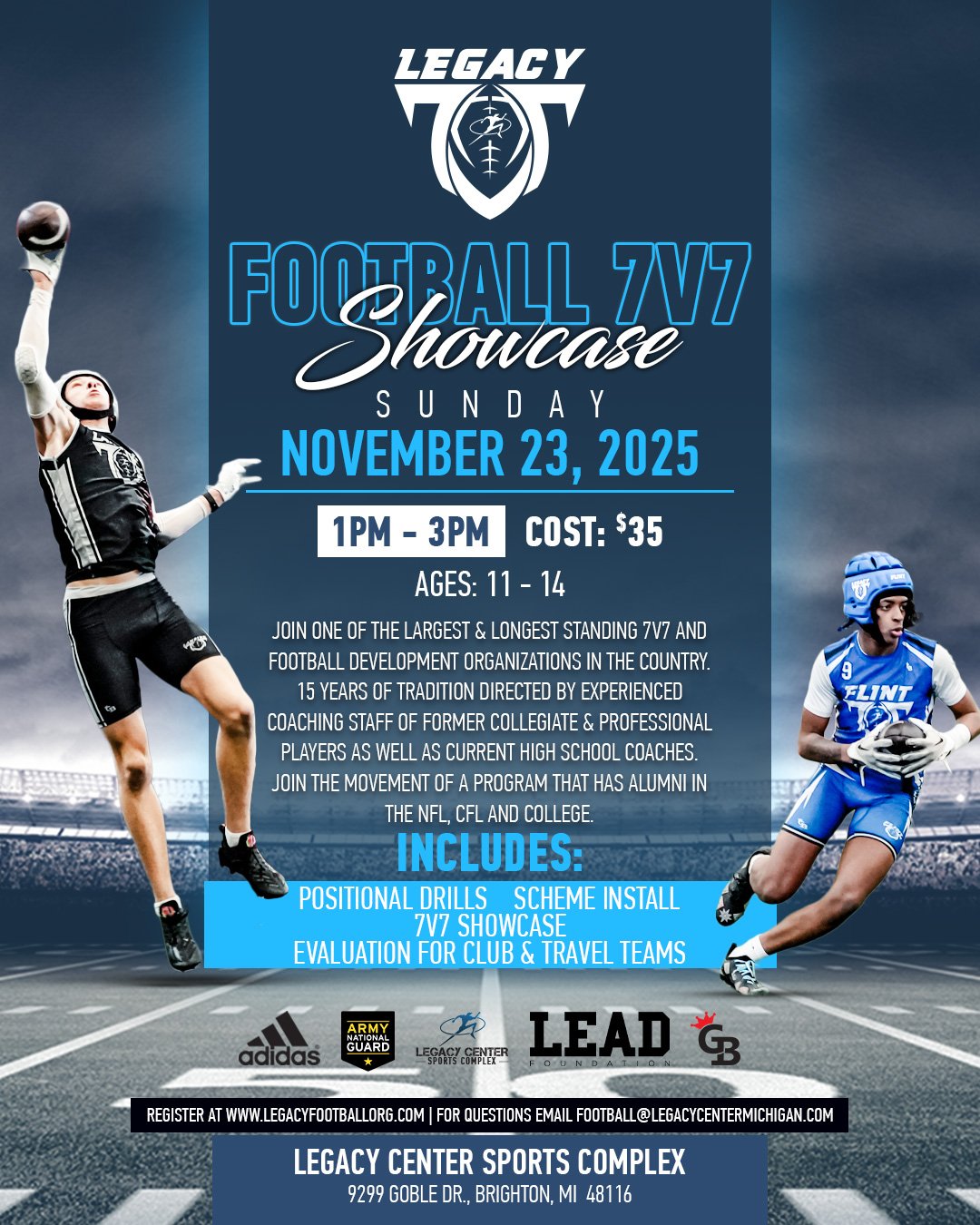 Football Camps & Showcases | Join the Football Showcases Today — Legacy ...