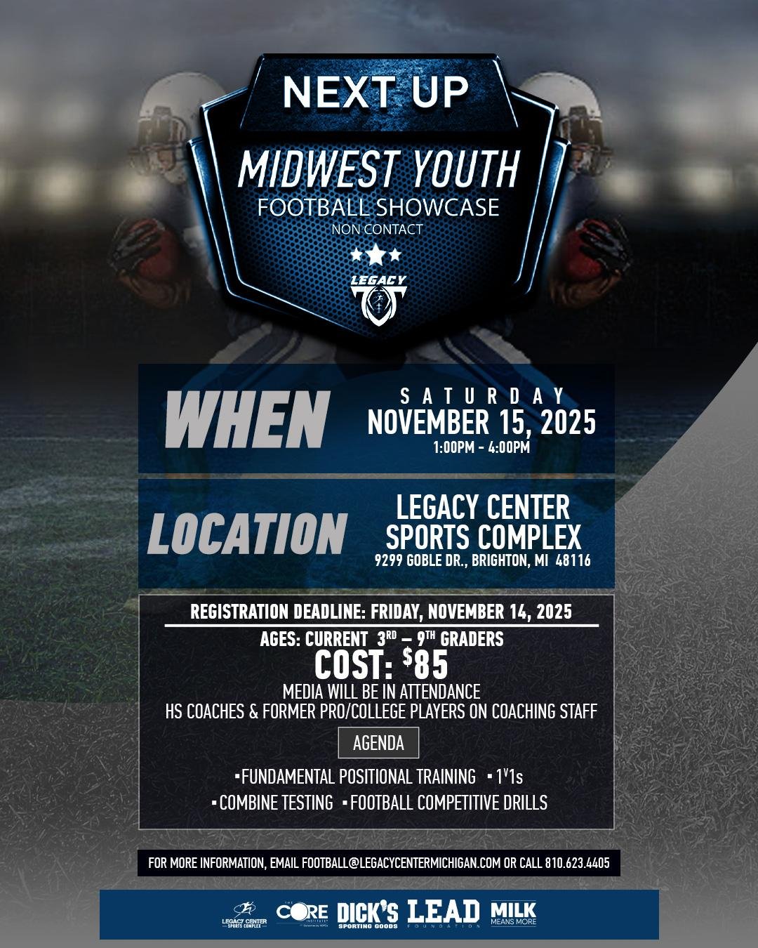Football Camps & Showcases | Join the Football Showcases Today — Legacy ...