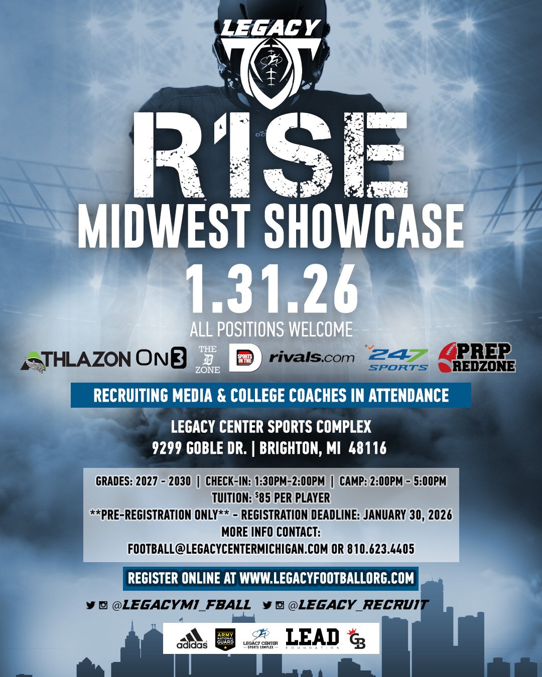 Football Camps & Showcases | Join the Football Showcases Today — Legacy ...