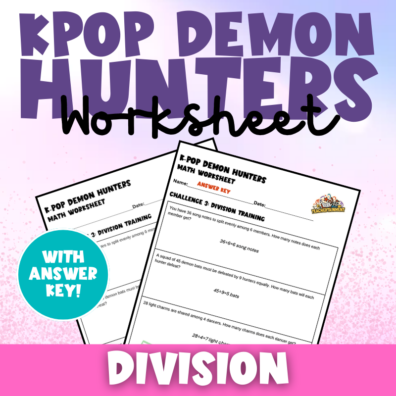 K-Pop Demon Hunters – Multiplication | Worksheet (Elementary ...