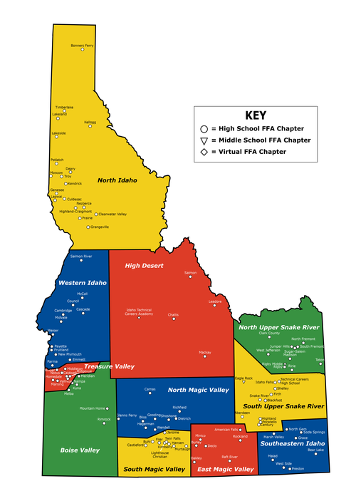 Districts & Chapters | Idaho FFA Association — Idaho FFA Association