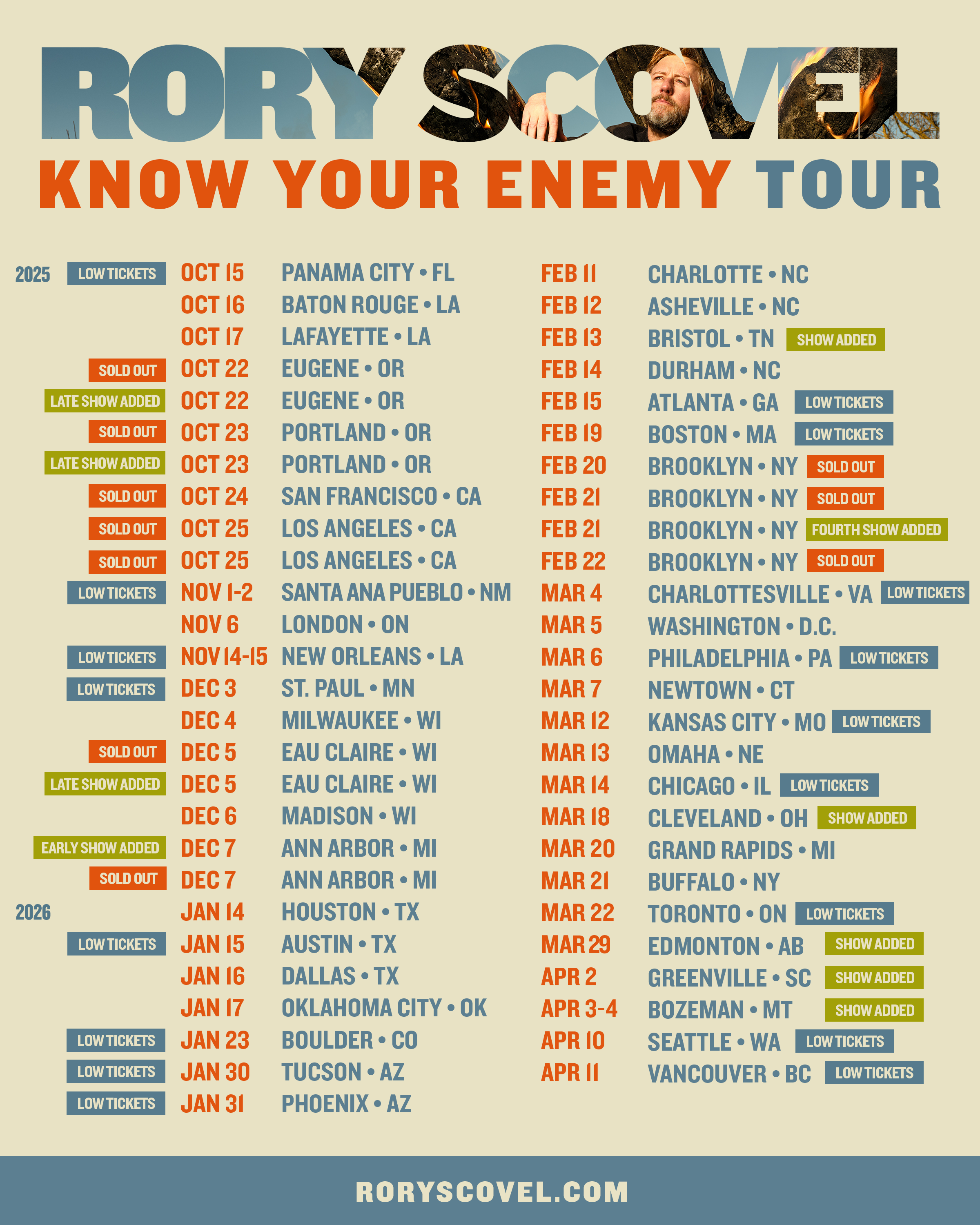 Tour — Rory Scovel