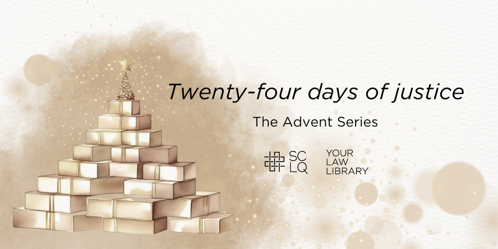 Twenty-four days of justice: the Advent series.