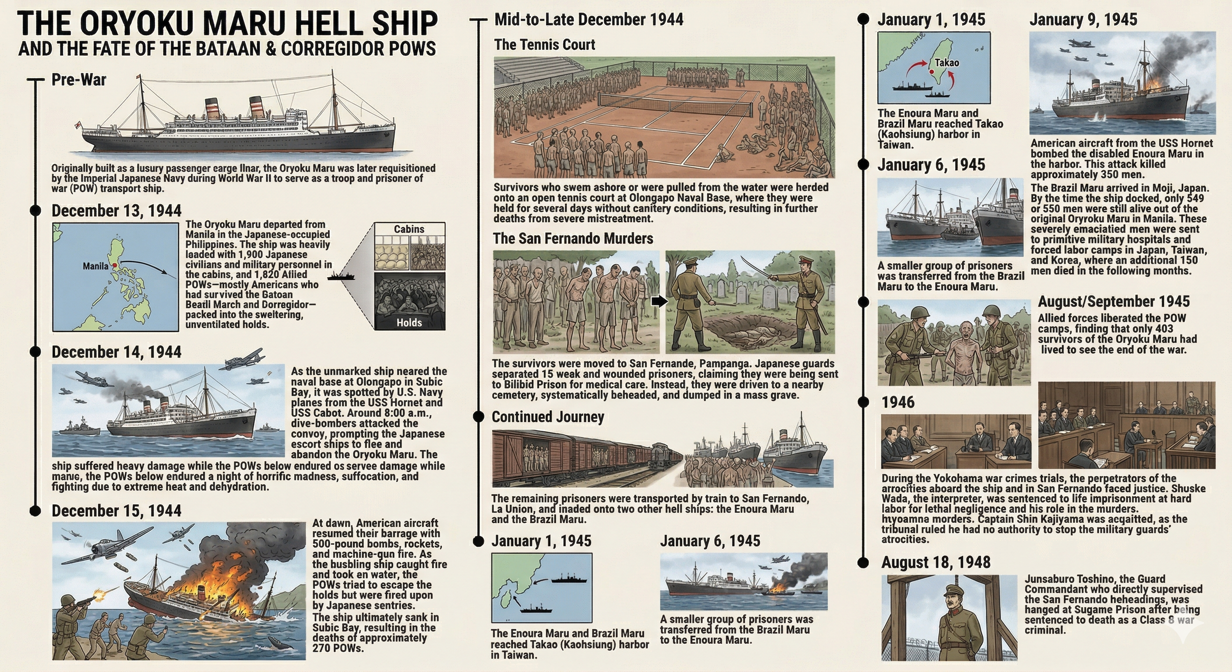 Oryoku Maru | History, Sinking, Casualties, and Survivors