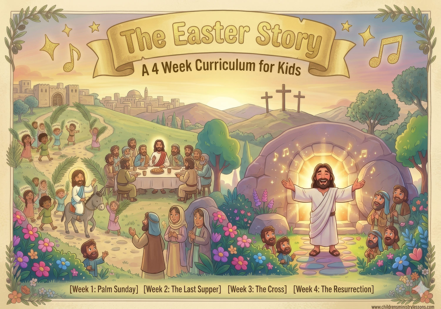 Easter Bible Lesson for Kids: The Resurrection of Jesus (Luke 24 ...