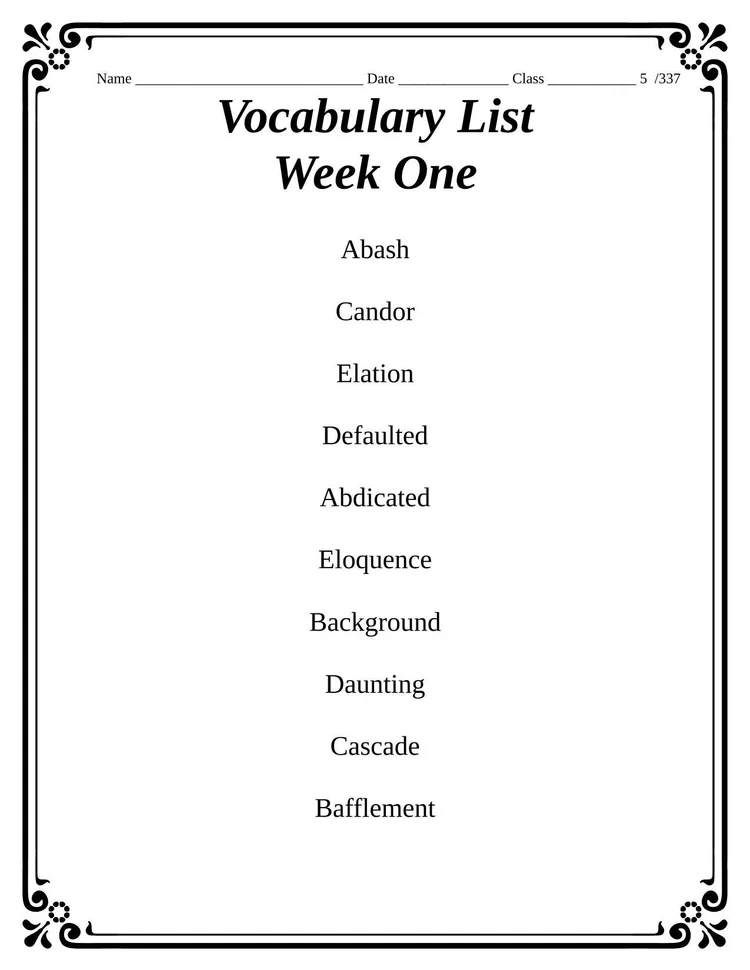 9th Grade Vocabulary — Learning for Everyone