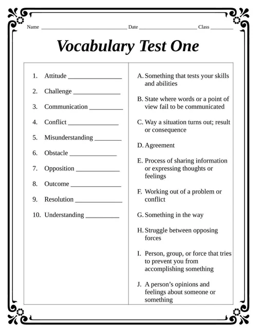 7th Grade Vocabulary — Learning for Everyone