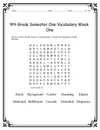9th Grade Vocabulary — Learning for Everyone