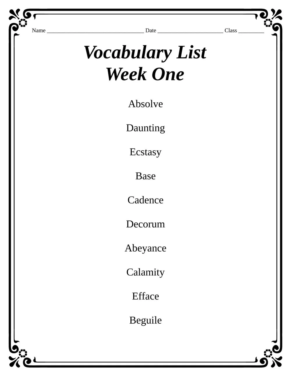 11th Grade Vocabulary — Vocabulary for Everyone