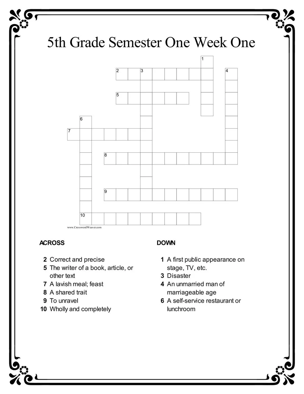 5th Grade Vocabulary - 36 Weeks of Vocabulary, Worksheets, Activities ...