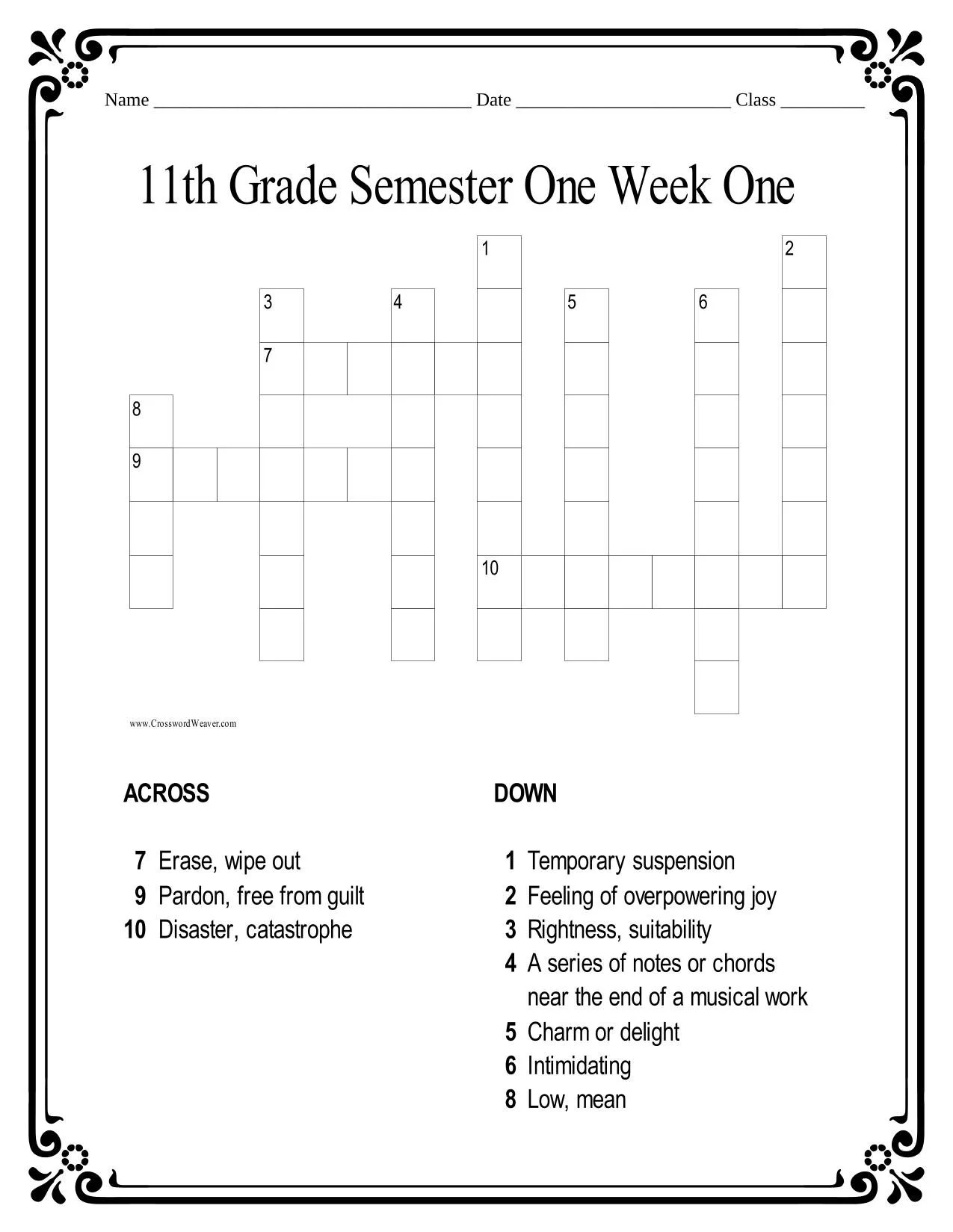 11th Grade Vocabulary — Learning for Everyone