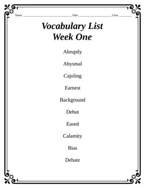 10th Grade Vocabulary — Learning for Everyone