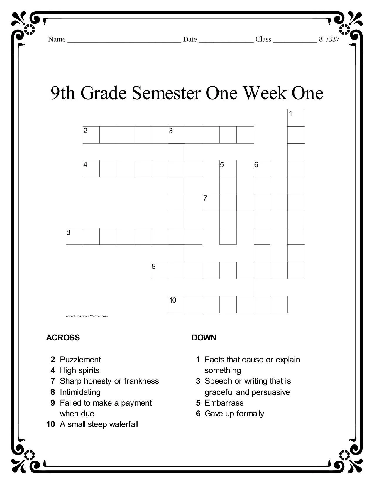 9th Grade Vocabulary — Learning for Everyone