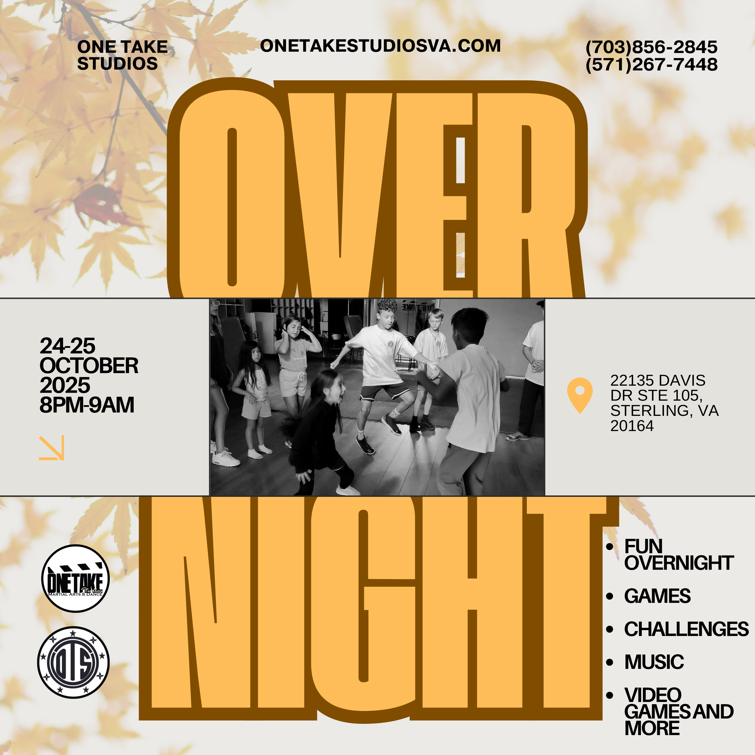 Upcoming One Take Events — One Take Studios