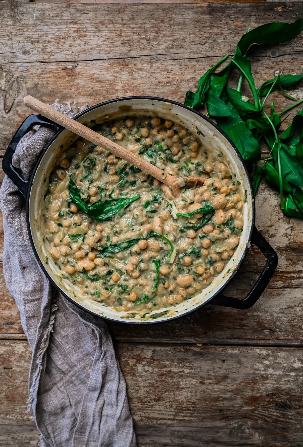 Wild Garlic Butter Beans with Lamb Meatballs - Dinner — Sorrel's Kitchen
