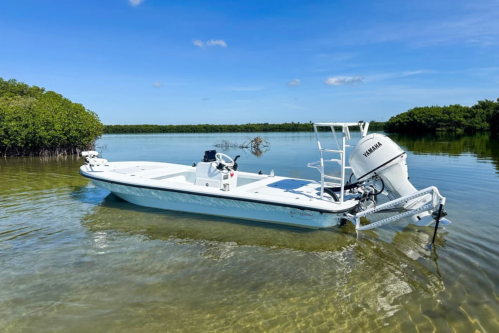 Salt Marsh Heron 18 Poling Skiff — Salt Marsh Kevlar Skiffs