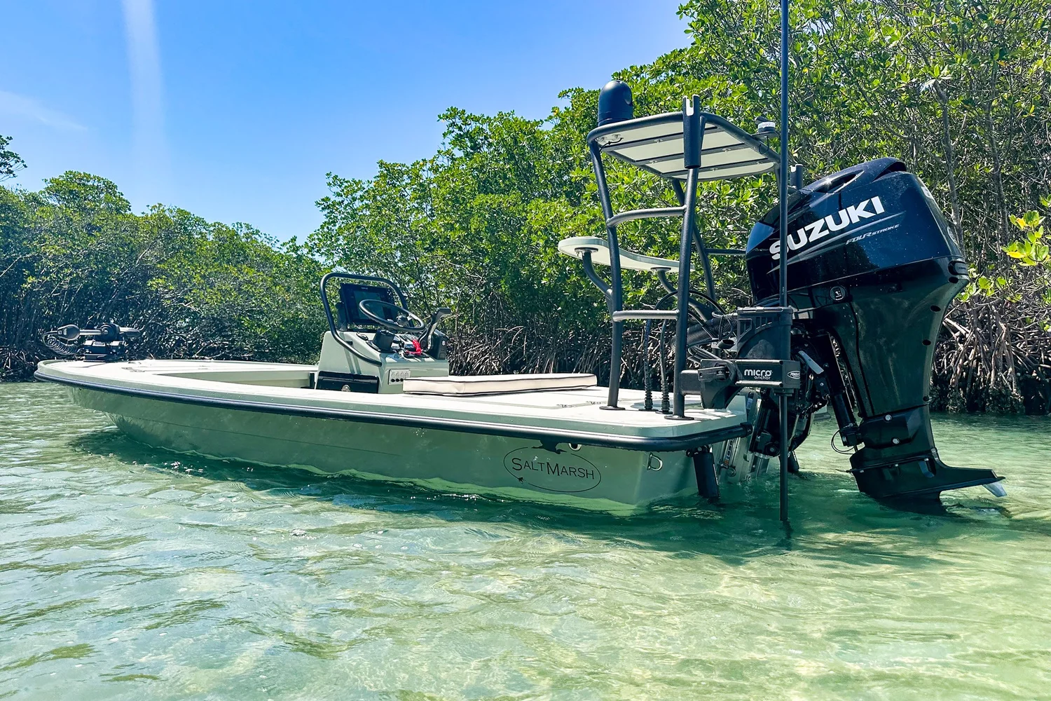 Salt Marsh Skiff Options & Upgrades — Salt Marsh Kevlar Skiffs