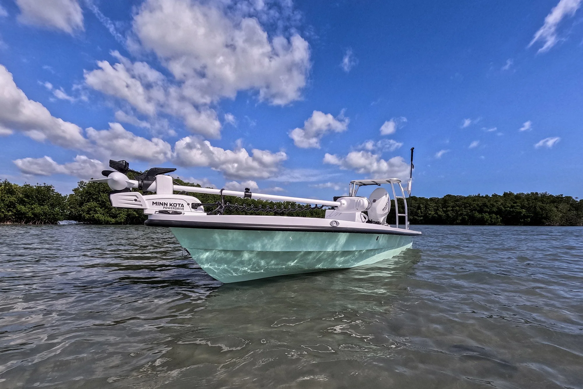 Salt Marsh Heron 16 Poling Skiff — Salt Marsh Kevlar Skiffs